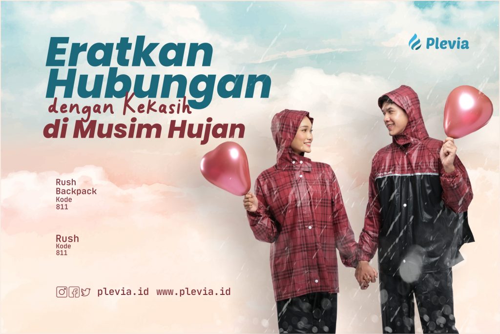 Eratkan Hubungan dengan Kekasih di Musim Hujan - Plevia Rainwear